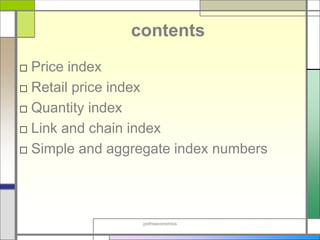 Index numbers concepts | PPT