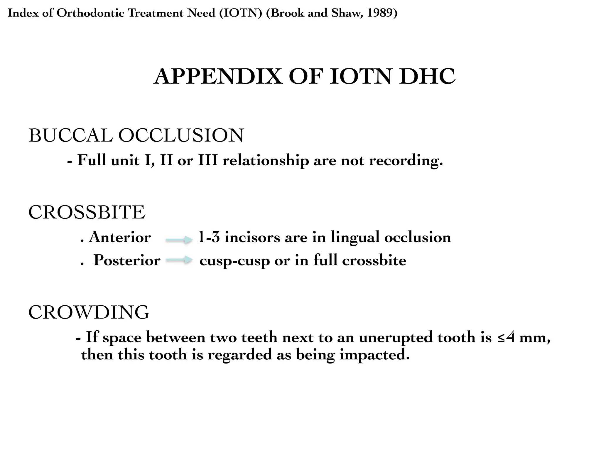 Index of Orthodontic Treatment Need (IOTN) | PDF
