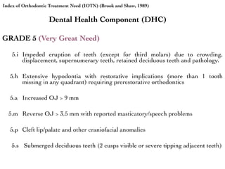 Index of Orthodontic Treatment Need (IOTN) | PDF