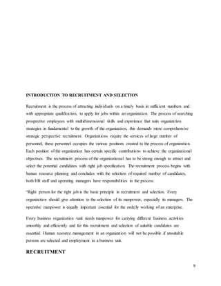 RECRUITMENT AND SELECTION PROCESS AT ROOMAN TECHNOLOGIES | DOCX