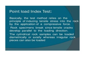 Index properties of rock | PPTX