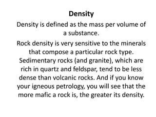 Index properties of rock | PPTX