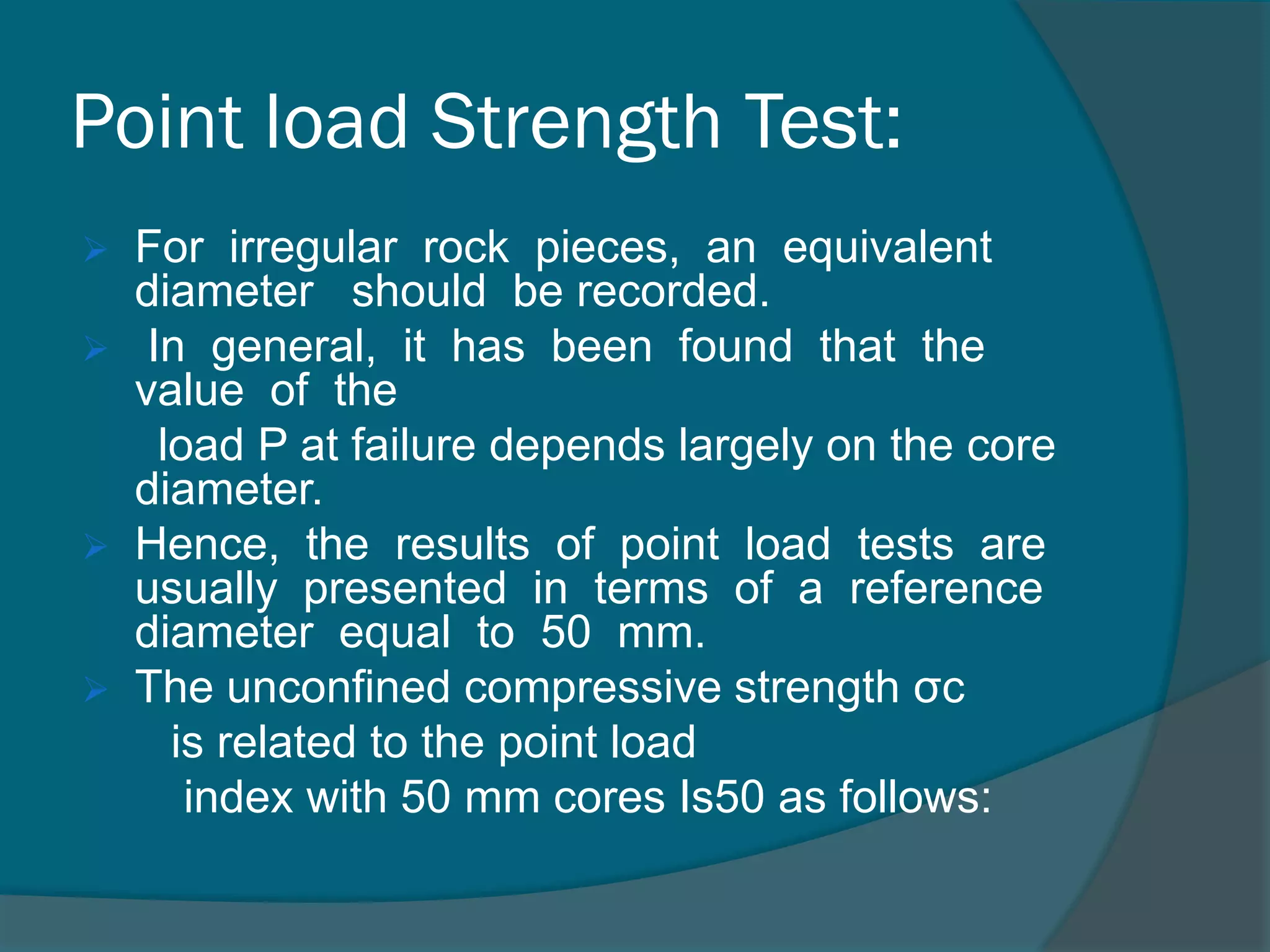 Index properties of rocks | PPTX