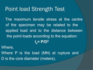 Index properties of rocks | PPTX