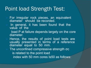 Index properties of rocks | PPTX