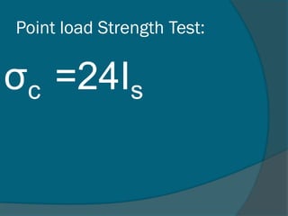 Index properties of rocks | PPTX
