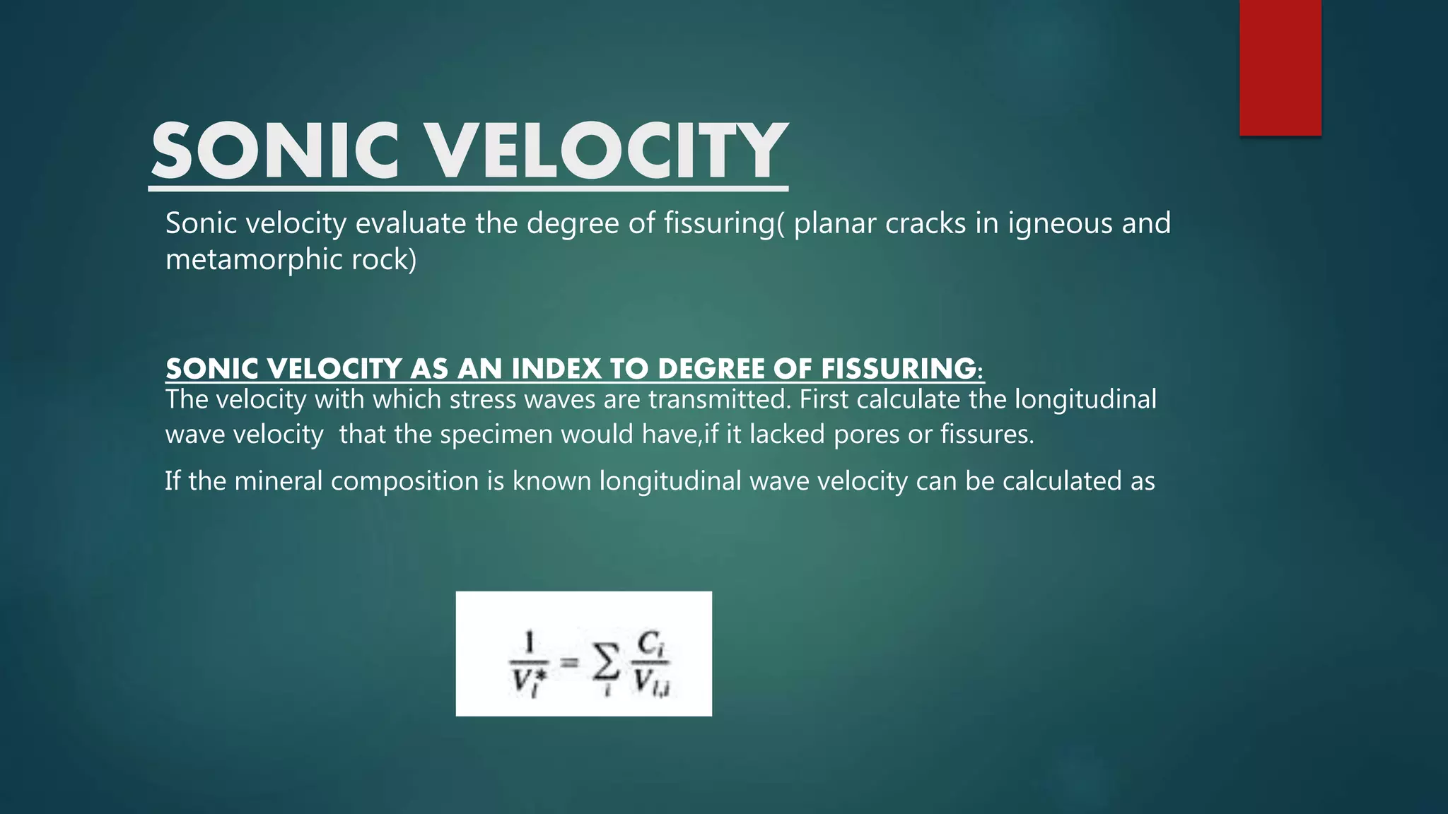 Index properties of rocks | PPTX
