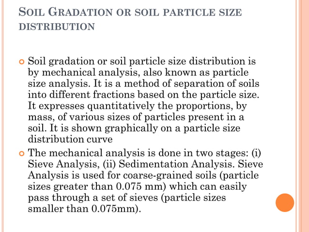 Index properties of soil | PPTX | Geology | Science
