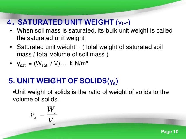 Index property of soil