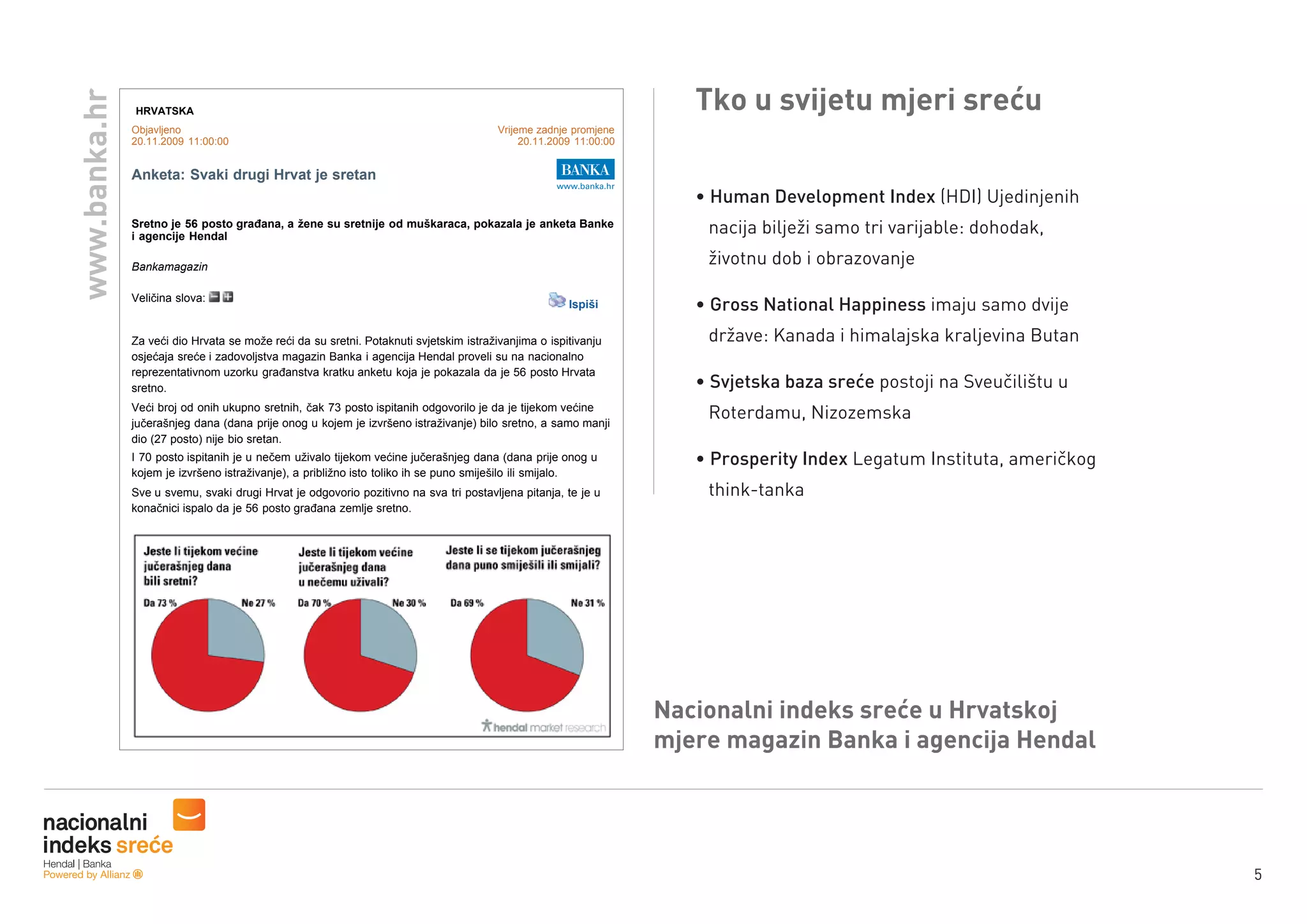 Nacionalni Indeks Srece Prezentacija | PDF