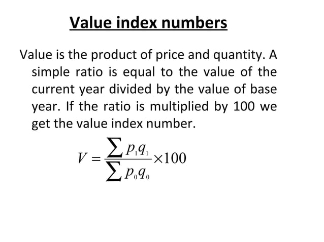 Index Numbers