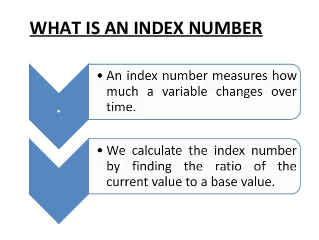 Index Numbers
