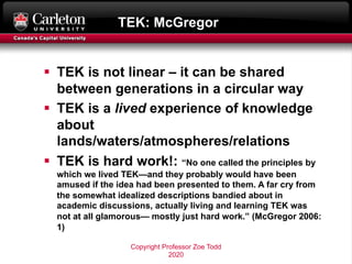 #INDG2015 Week 12, November 25 -- Traditional Ecological Knowledge | PDF