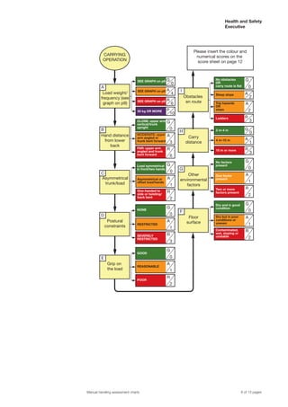 Manual Handling Assessment Charts - Indg383 | PDF