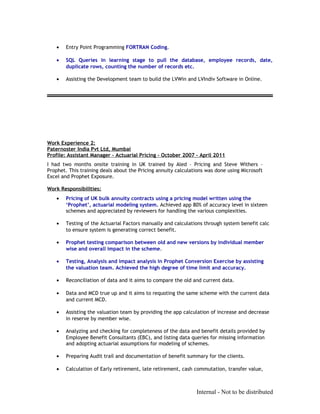 Indhu resume | DOC