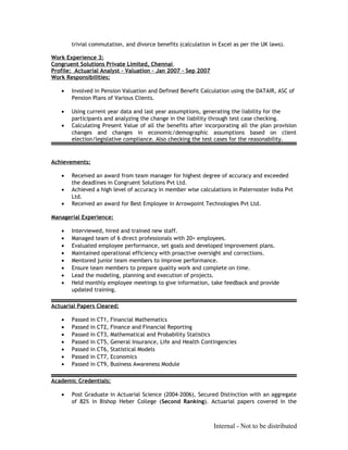 Indhu resume | DOC