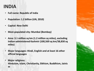India country Analysis | PPT