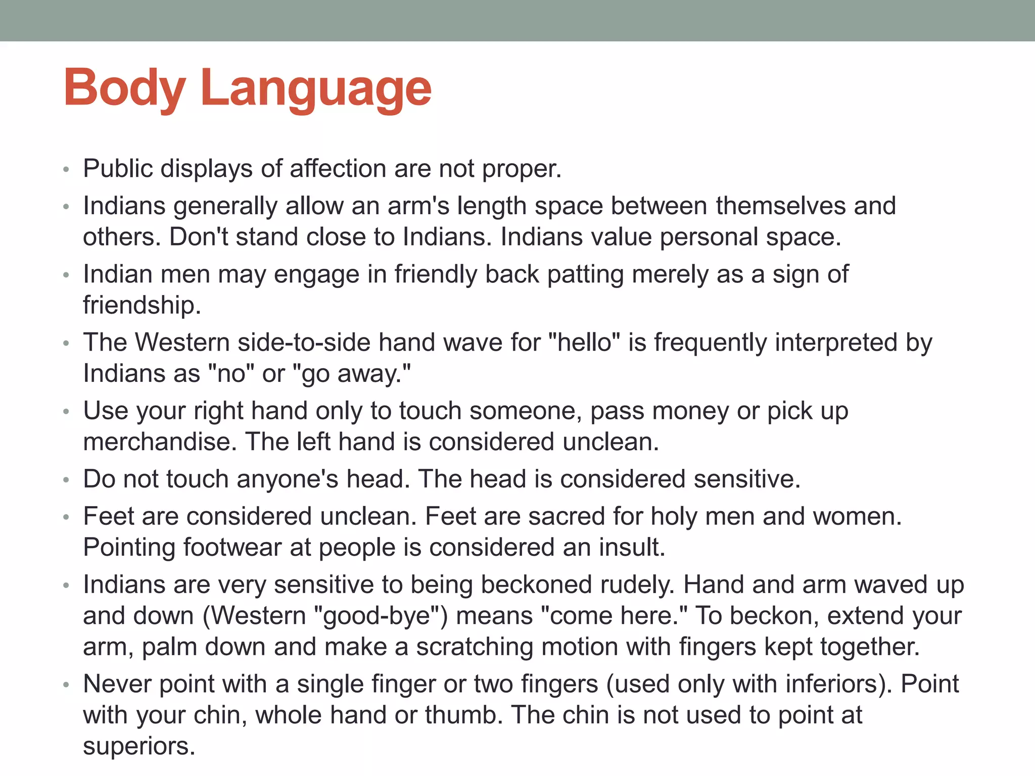 Indian Business Etiquettes and Its Culture. | PPTX