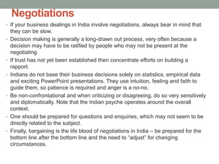 Indian Business Etiquettes and Its Culture. | PPTX