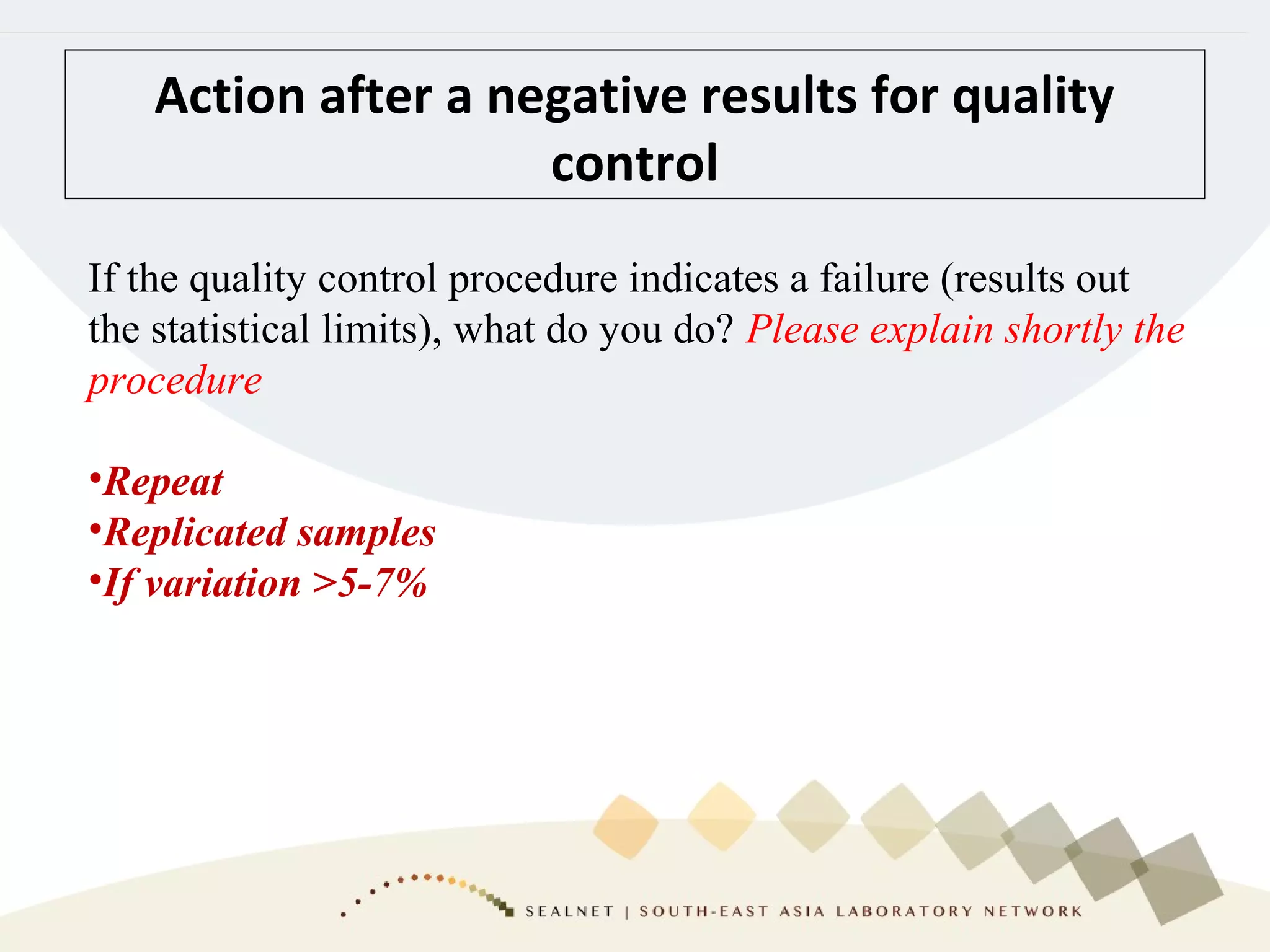 Countries’ presentation on internal quality control: India | PPT