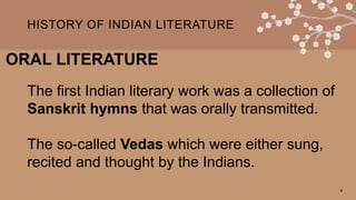 A PowerPoint presentation of Indian Literature.pptx