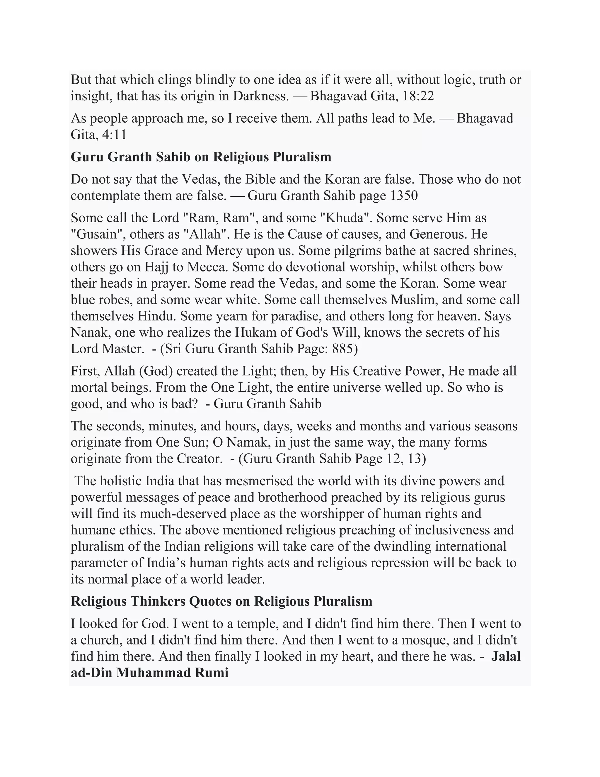 India - A Beautiful Land of Spiritual, Pluralistic Ethos Now Entangled ...