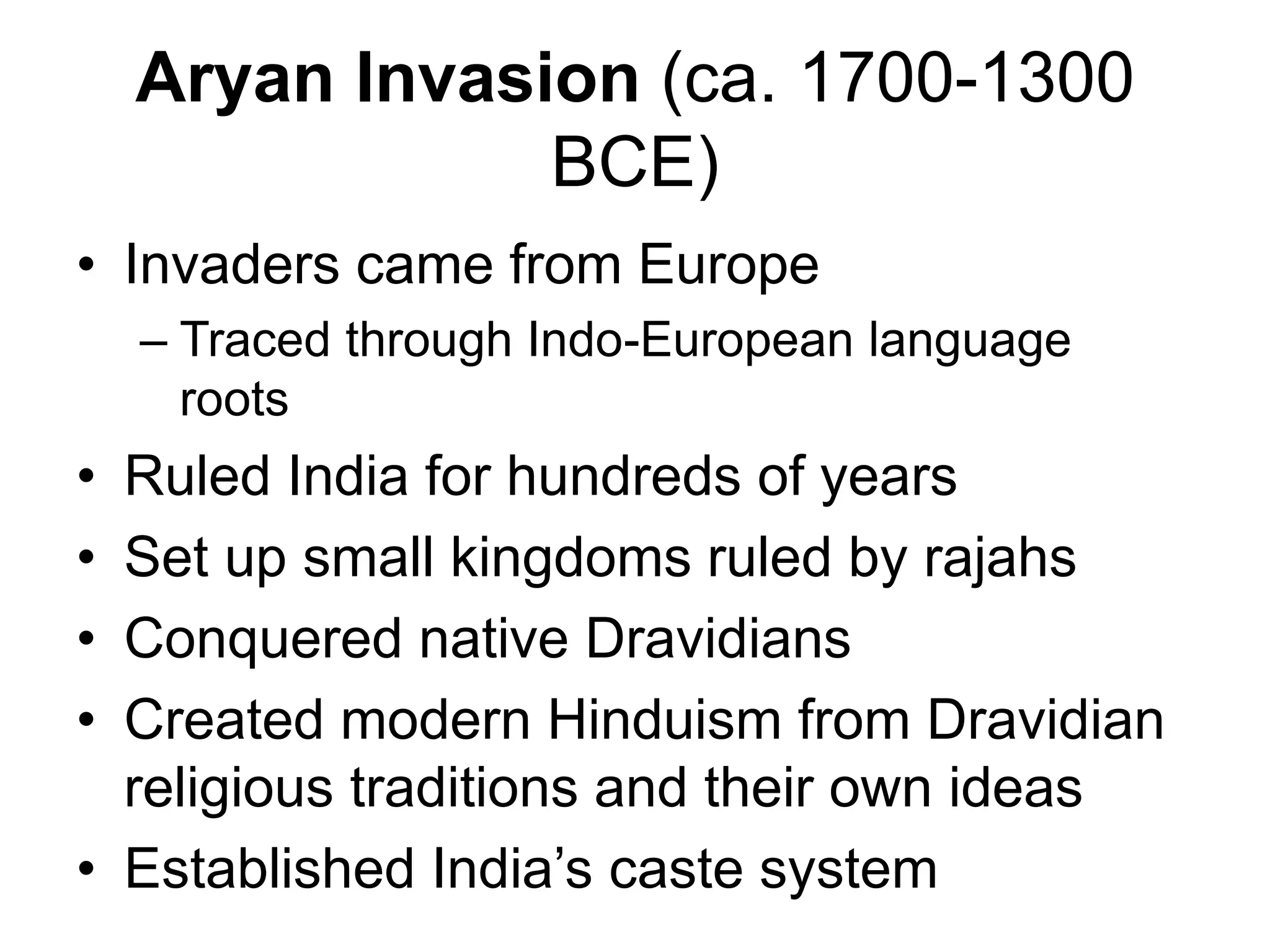India indian-civilization-history-overview-power point-presentation | PPT
