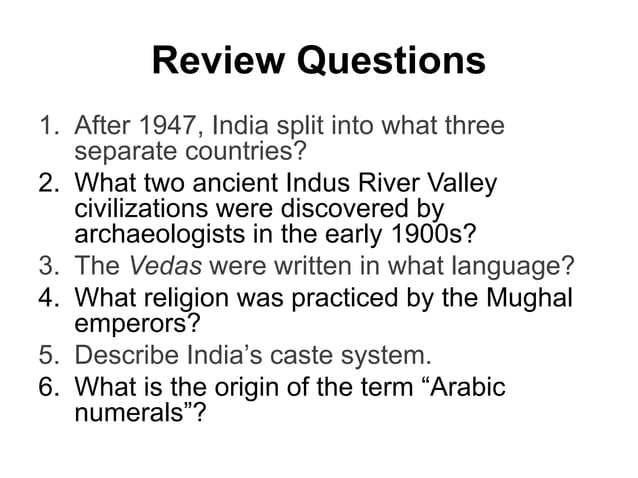 India indian-civilization-history-overview-power point-presentation | PPT