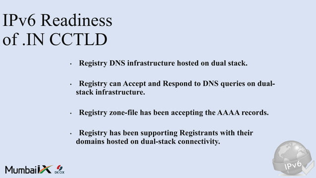 India IPv6 Measurement | PPT | Free Download