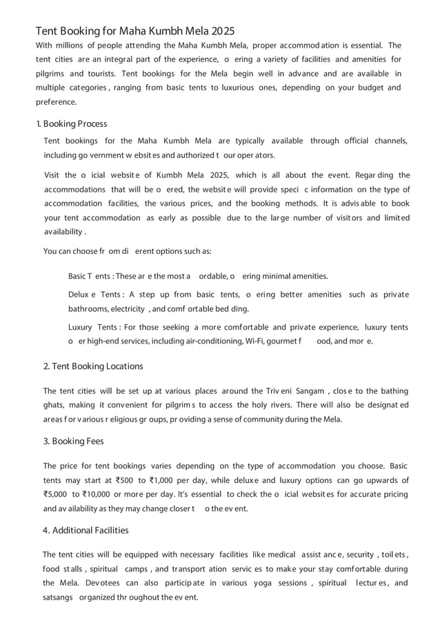 Mahakumbh 2025 Facts and Stats: Know About Prayagraj | PDF