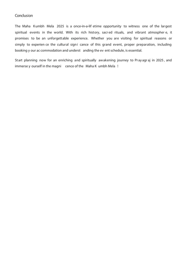 Mahakumbh 2025 Facts and Stats: Know About Prayagraj | PDF