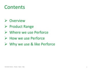 [India Merge World Tour] Schneider Electric | PPT