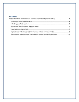 India singapore ceca | PDF