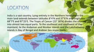 India size and location | PPTX