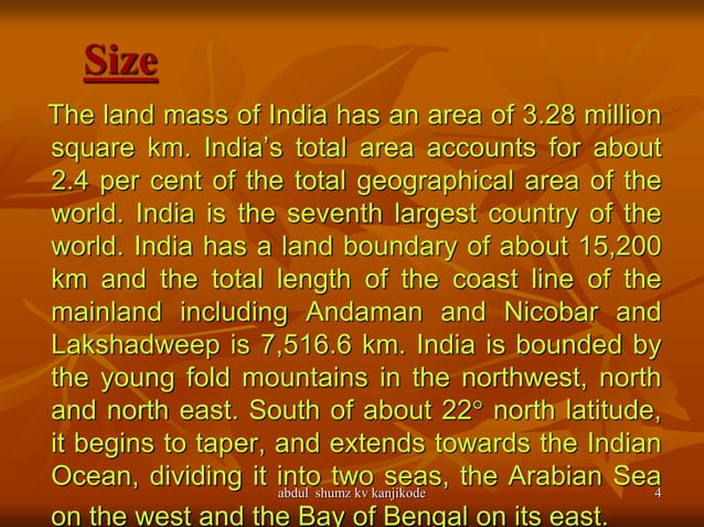 India size & Location Geography class -9 CBSE | PDF | Asia Travel ...