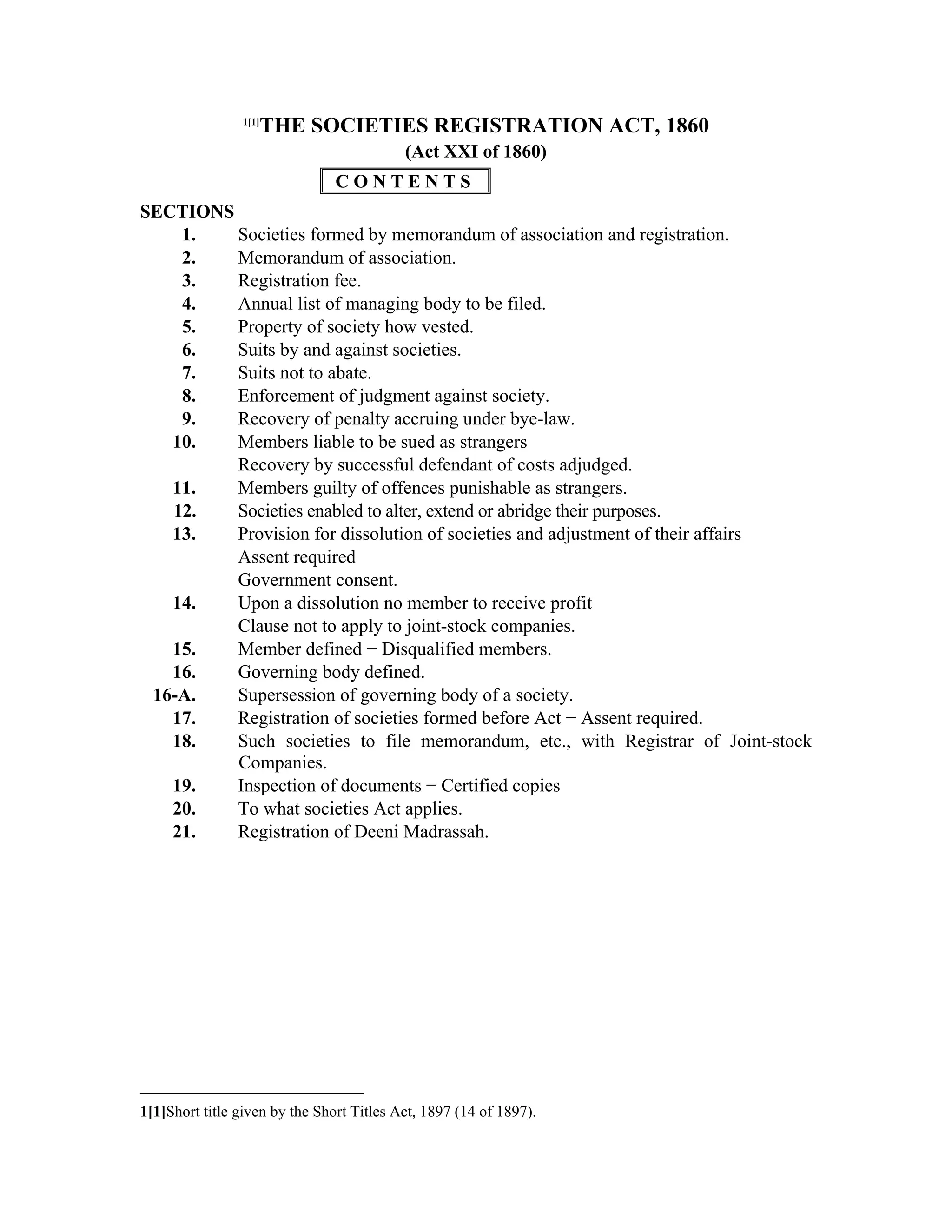 India societies-registration-act | PDF