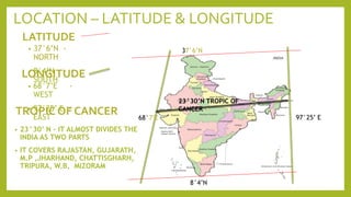 INDIA - THE SIZE AND LOCATION.pptx | Asia Travel | Travel Locations