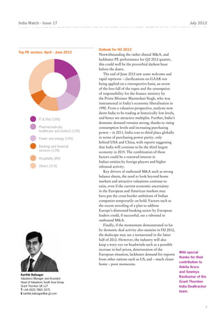India Watch - Indian companies listed on the London Markets, Indian M&A ...