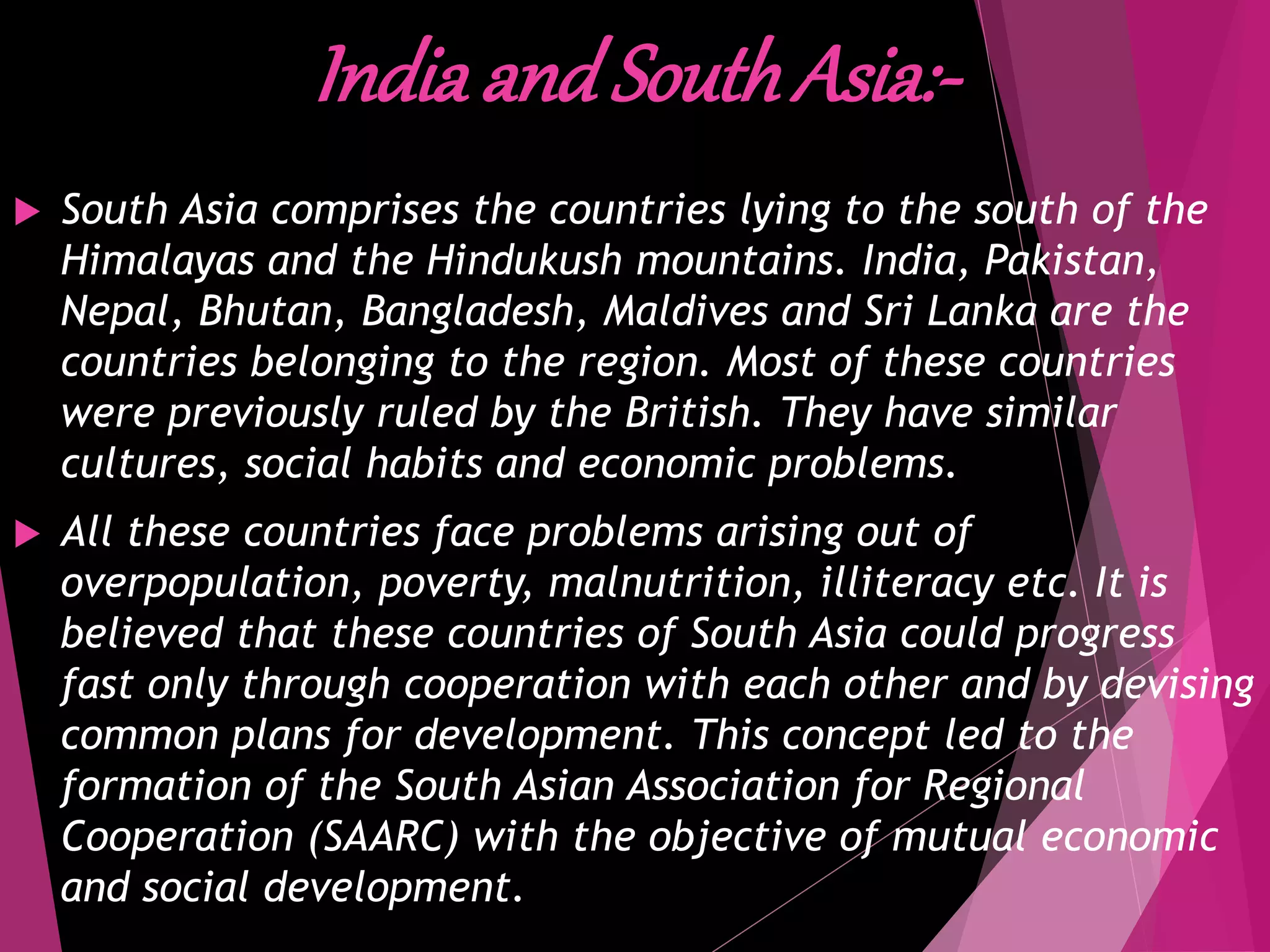 India And Its Neighbouring Countries | PPTX