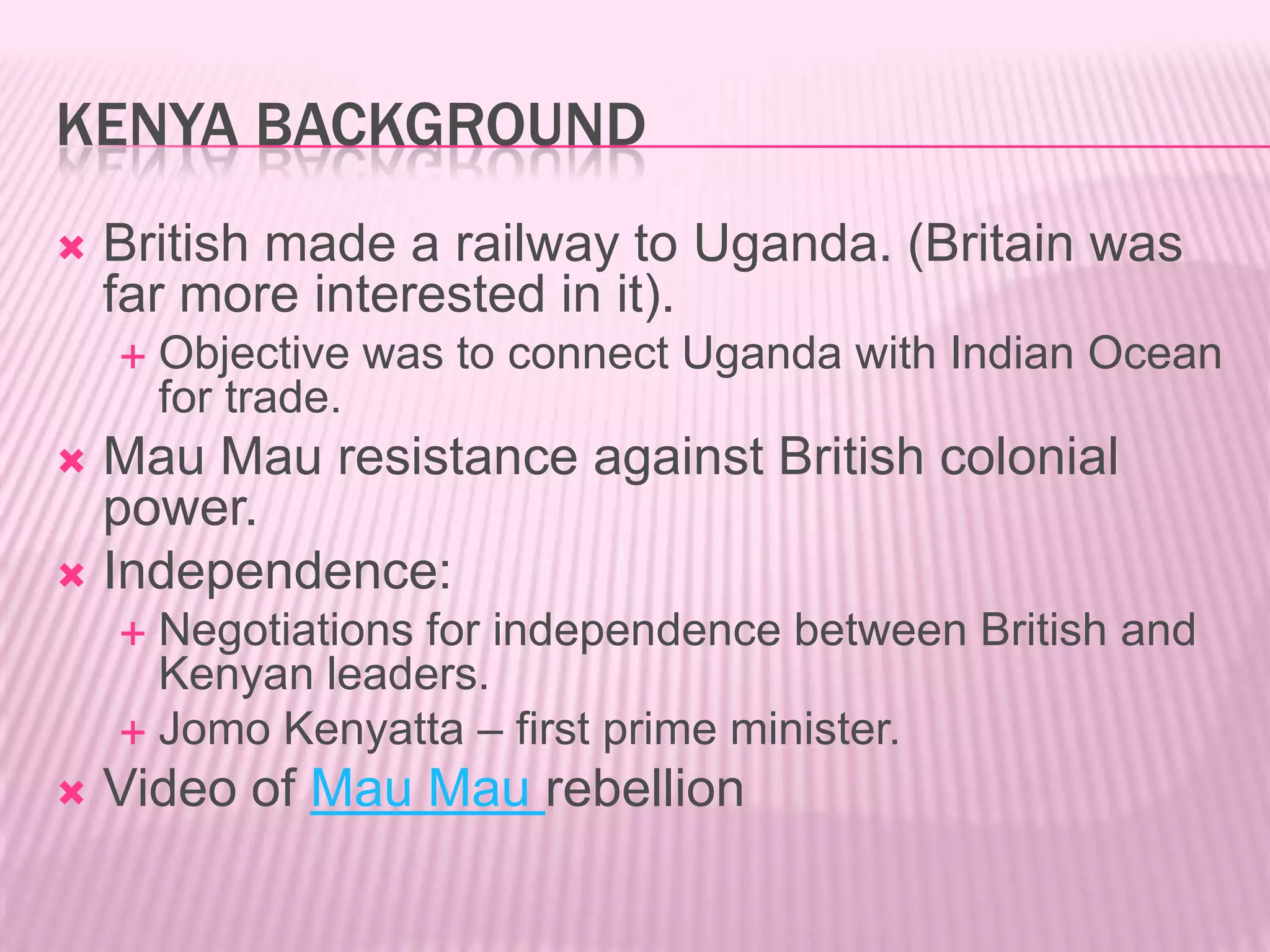 Decolonization of India and Kenya | PPTX | Africa Travel | Travel Locations