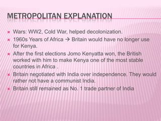 Decolonization of India and Kenya | PPT