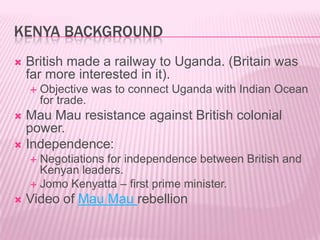 Decolonization of India and Kenya | PPT