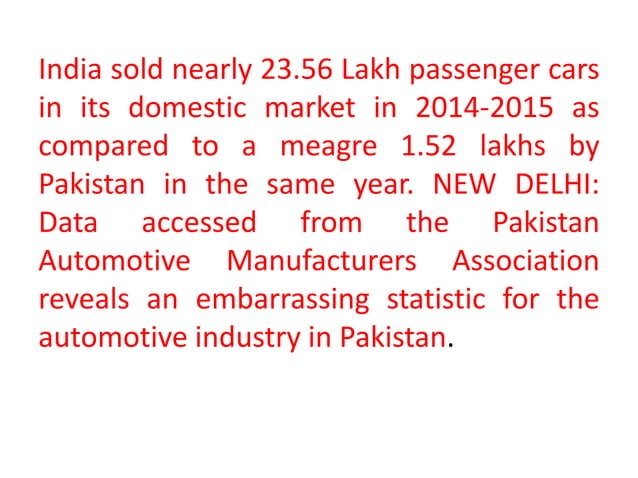 India and Pakistan Trade : A Glance | PPTX