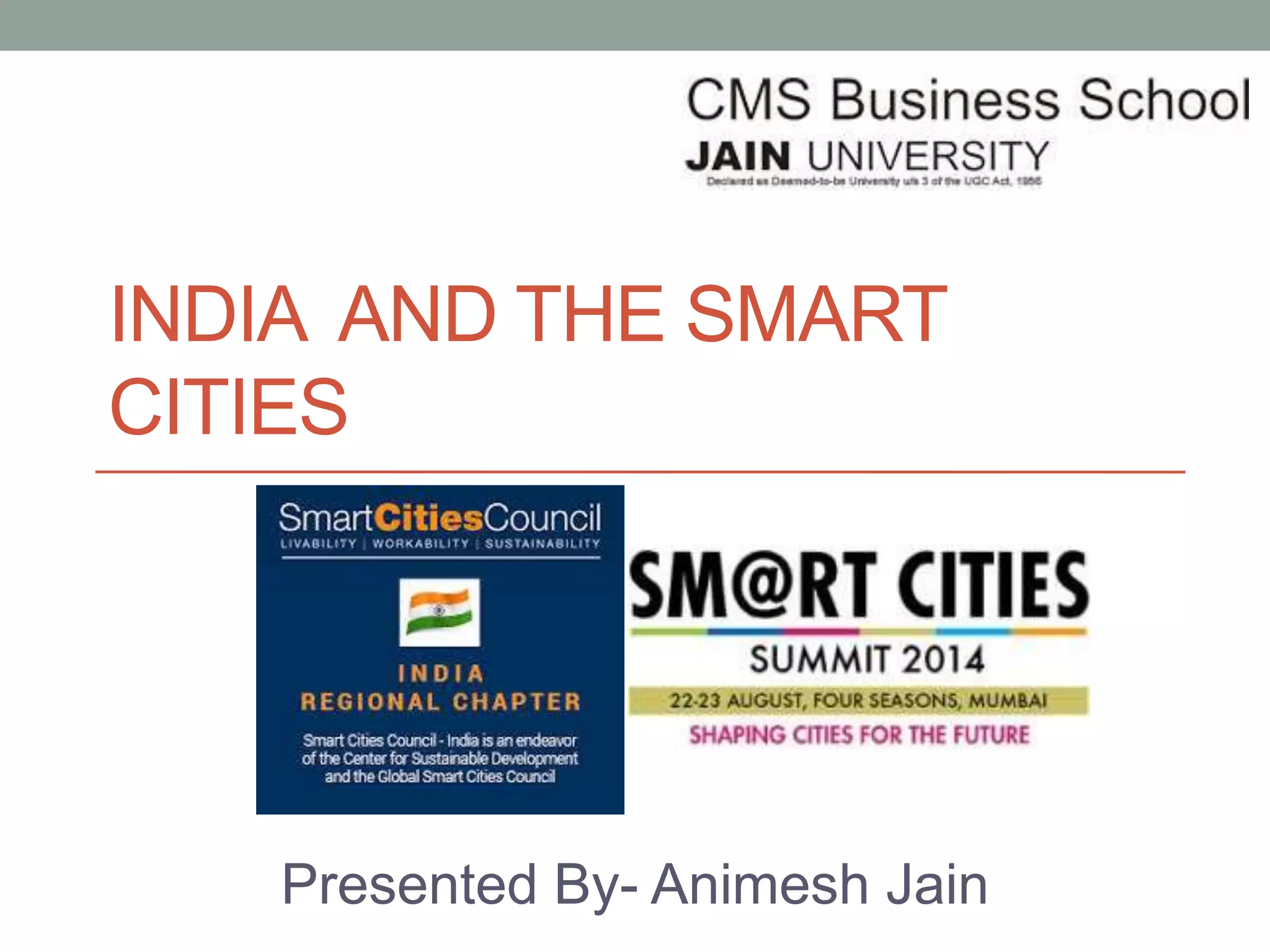 India and the smart cities | PPTX