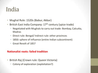India and Vietnam-- Decolonization Comparison | PPTX