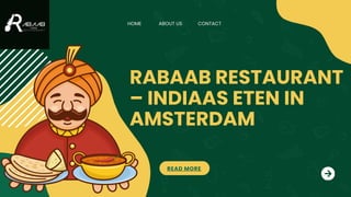 Indiaas Eten In Amsterdam - Rabbab Restaurant | PPT