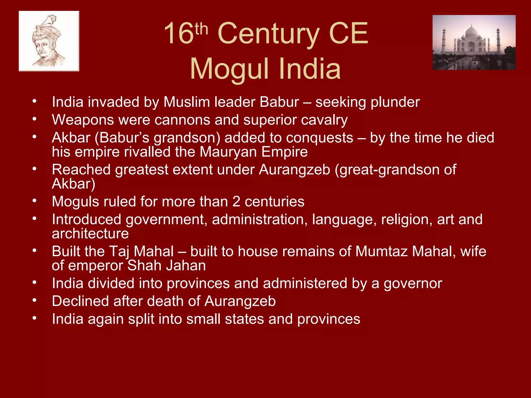 India before the british raj | PPT