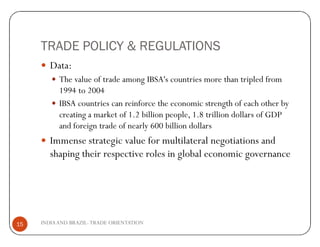 India brazil trade relations | PDF