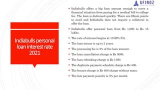Indiabulls Dhani Personal Loan | PPT