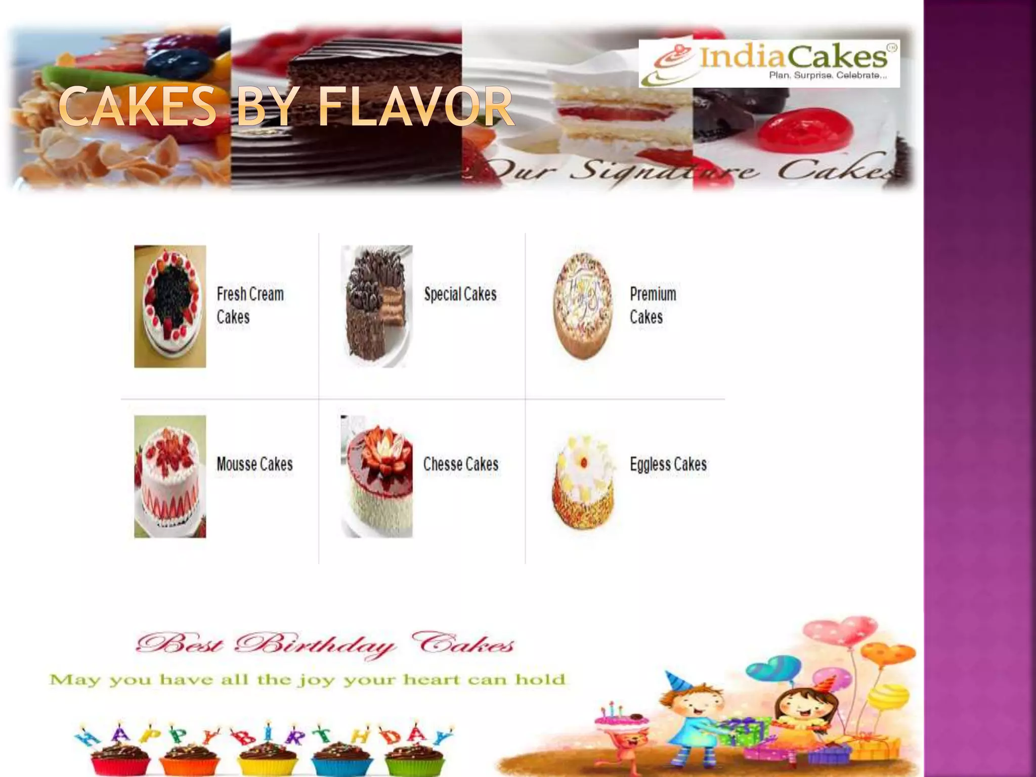 India cakes best online cake shop in india | PPTX
